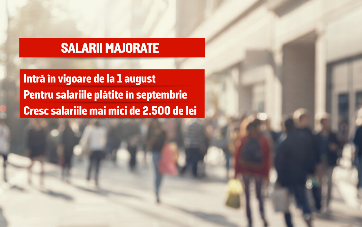 Majorari de salarii intre 1 si 20% pentru peste jumatate dintre ...