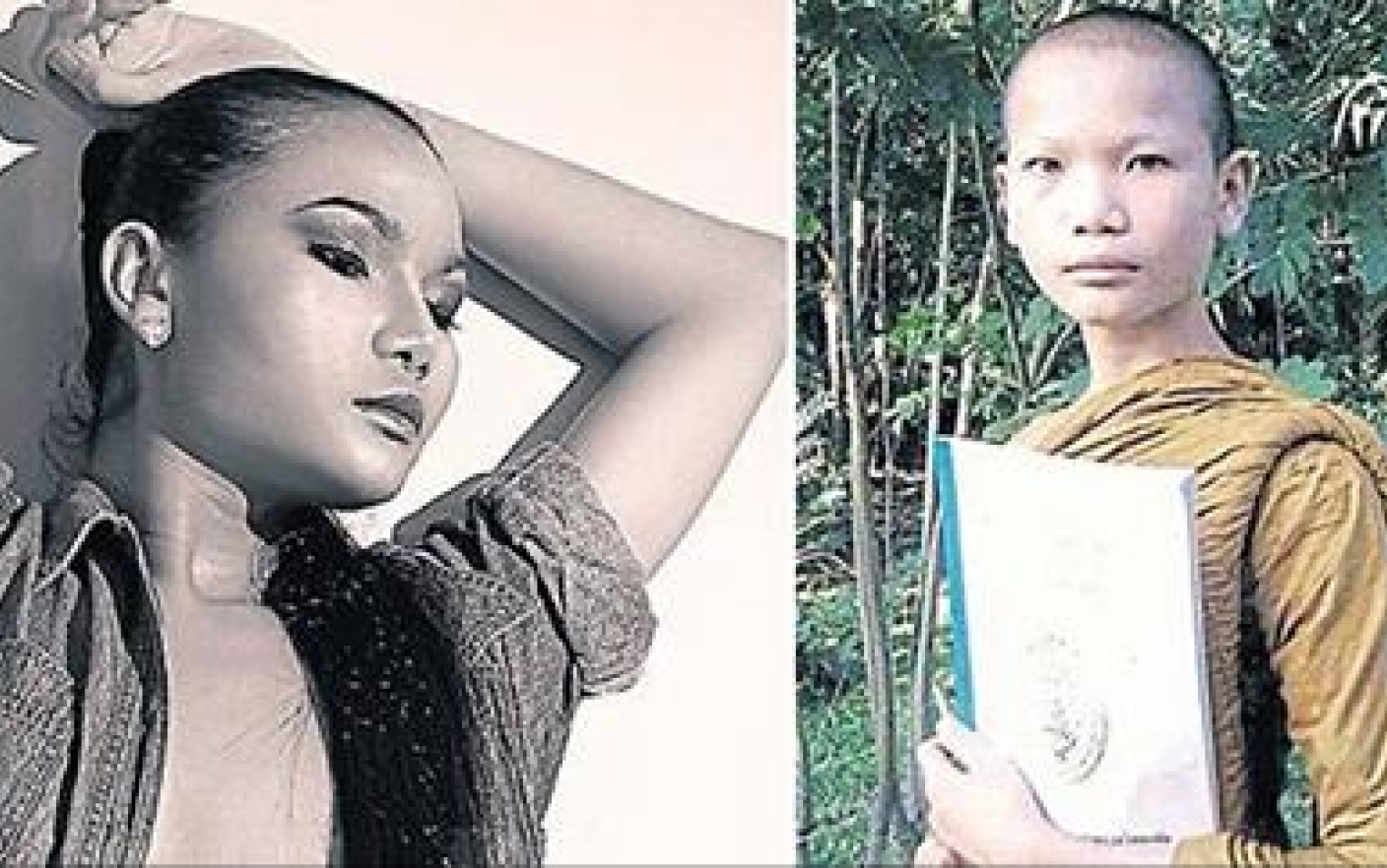 A trait sase ani intr-un templu budist, iar acum este un model ...