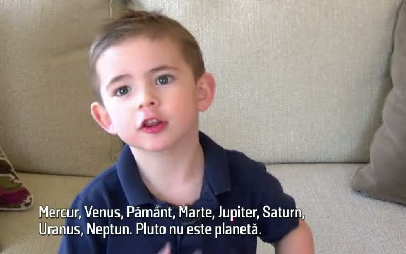 Pustiul de doar 4 ani care reuseste sa puna in dificultate orice adult ...