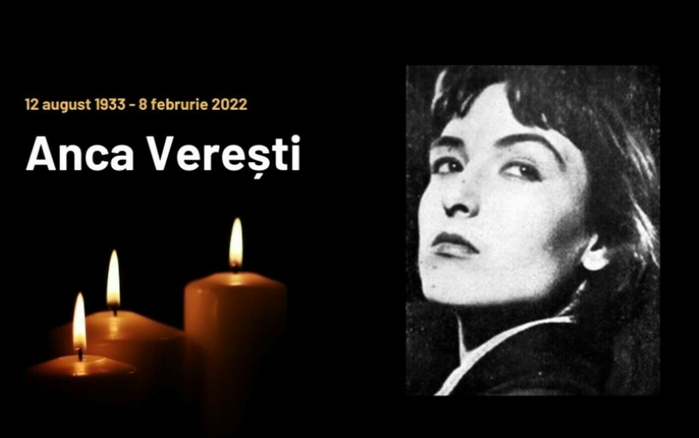 A murit actrița Anca Verești, prima soție a lui Victor Rebengiuc ...