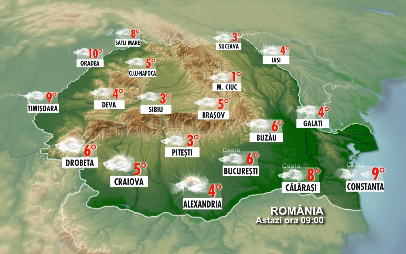 Vreme urata si ploi! Prognoza meteo pe trei zile - Stirileprotv.ro