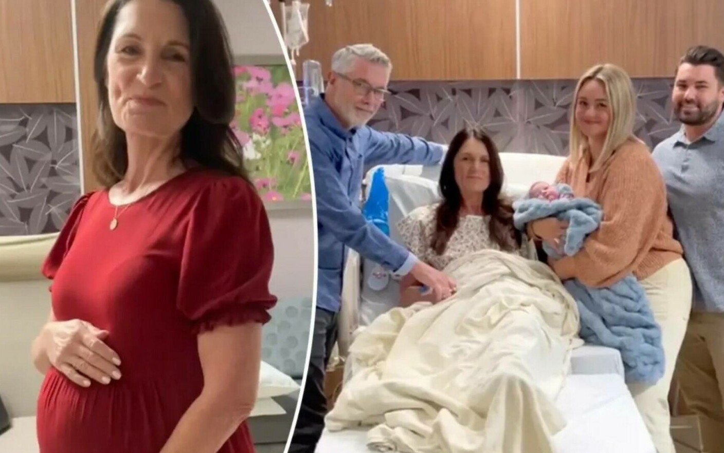 Femeia de 56 de ani, însărcinată cu copilul propriului fiu, a născut ...