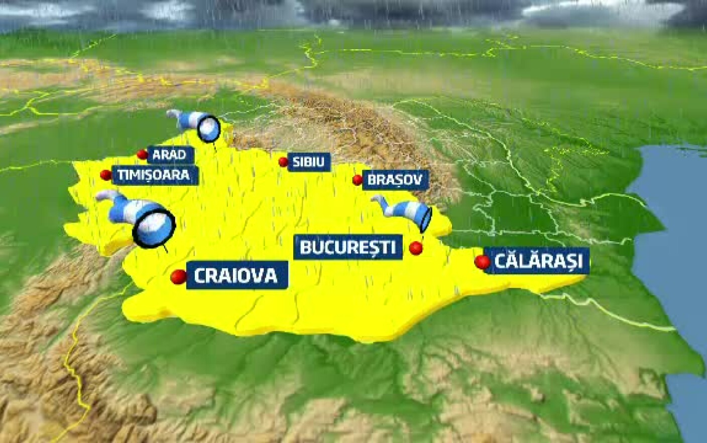 COD GALBEN de ploi, vant si ceata. Care sunt cele mai afectate zone ...