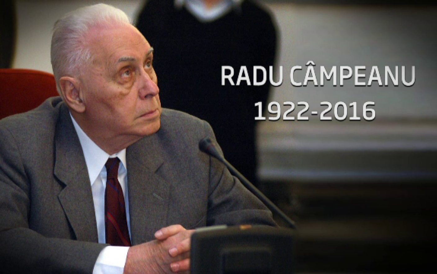Trupul lui Radu Campeanu va fi depus sambata in foaierul Senatului ...