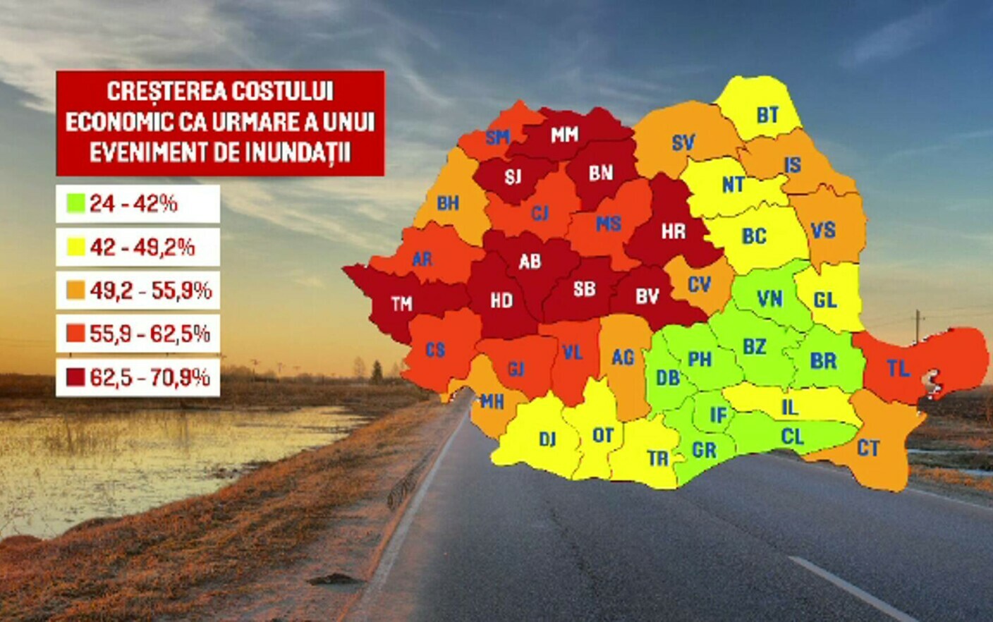 Inundațiile reprezintă un risc major pentru România. Unde se vor ...