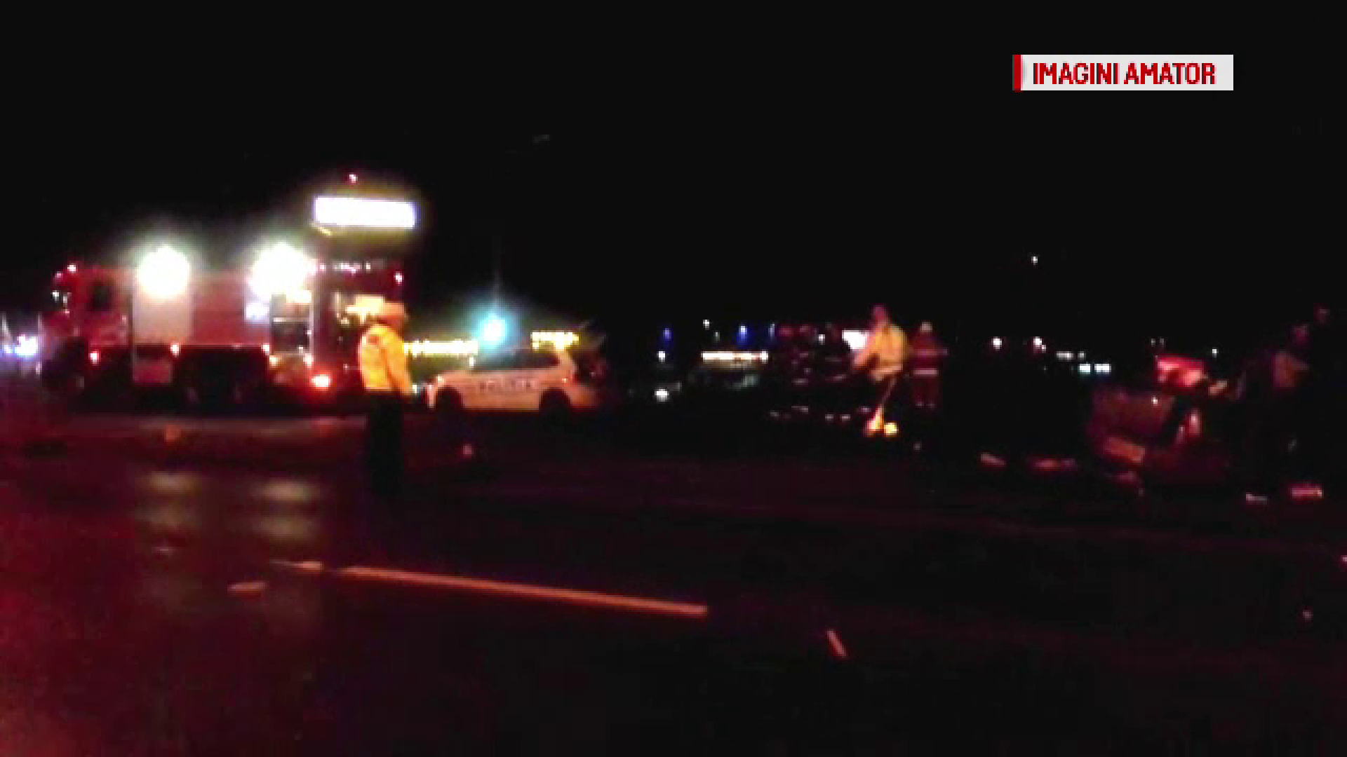 Grav accident de circulatie pe podul Baneasa, la intrarea in Capitala ...