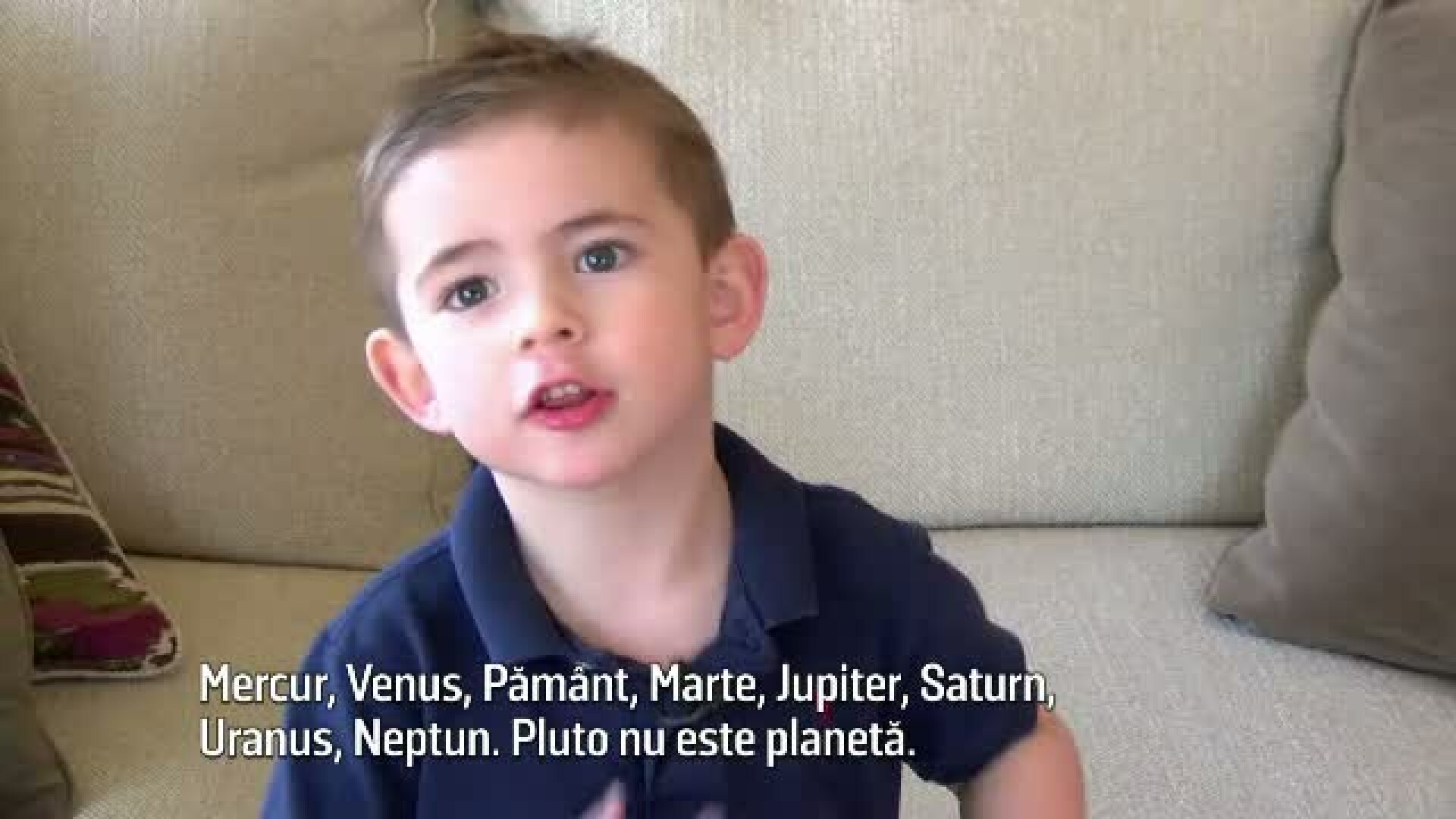 Pustiul de doar 4 ani care reuseste sa puna in dificultate orice adult ...