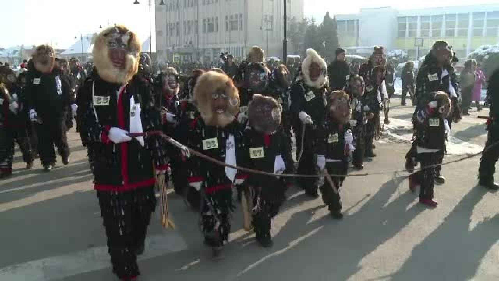 Obicei unic, în Agnita: Lolele au ieșit pe străzi pentru a alunga iarna ...