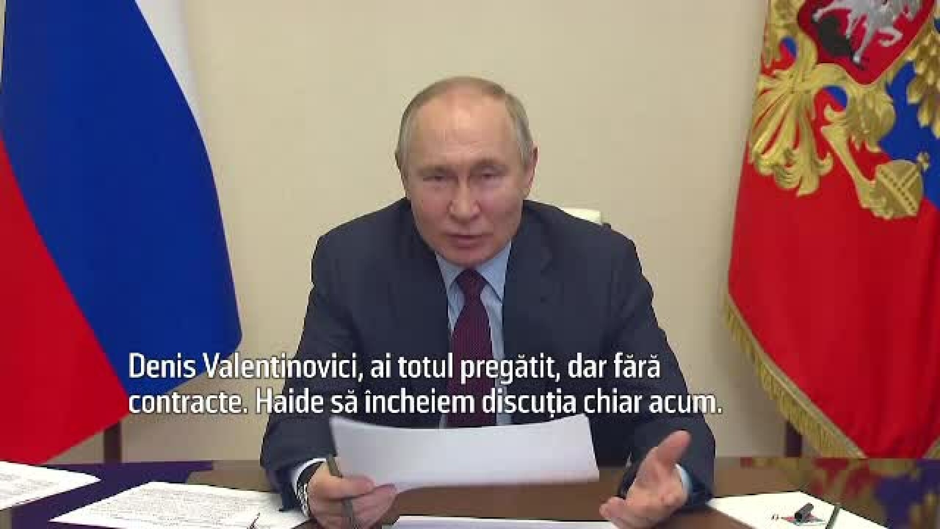 Putin, scos din sărite de vicepremierul rus: Haide să încheiem discuția ...