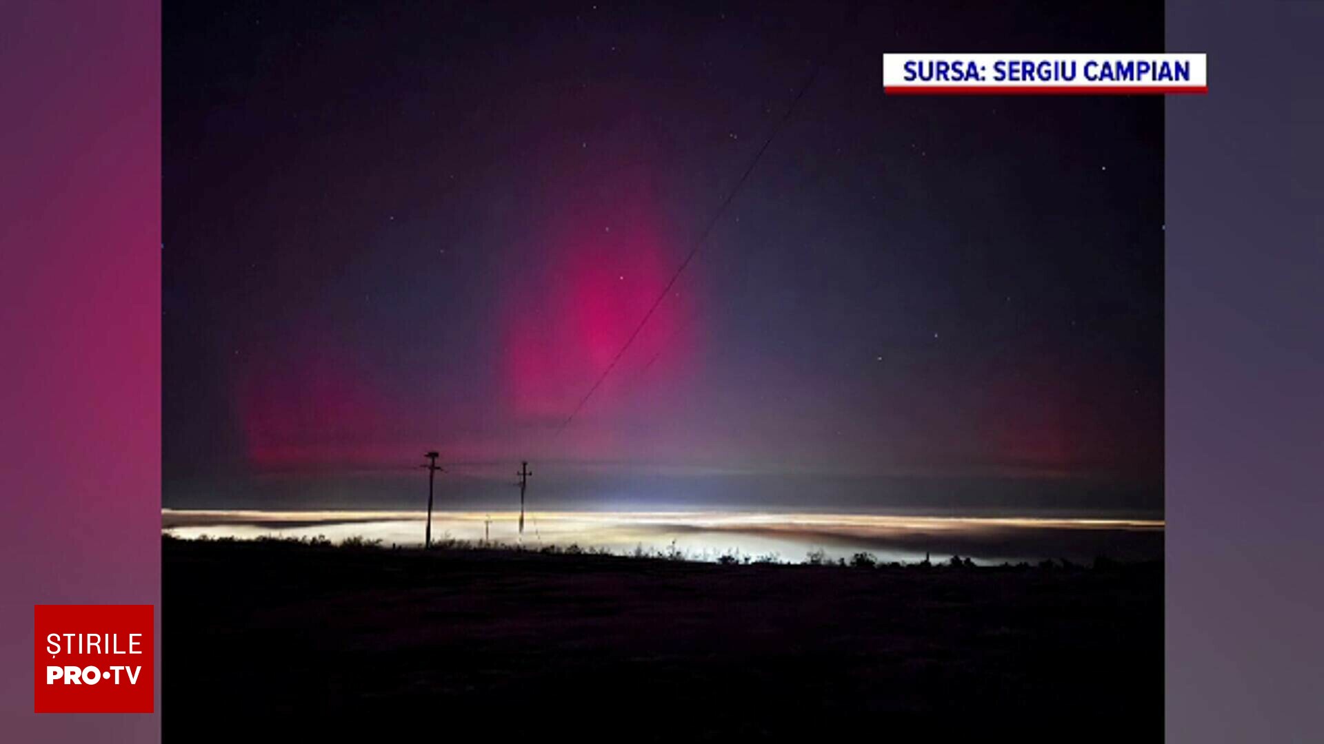 Aurora boreală a colorat cerul României la început de an. Vom vedea ...