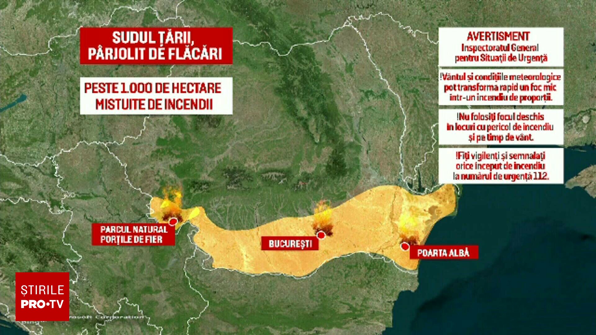 Incendii devastatoare în România. Sudul țării este pârjolit de incendii ...