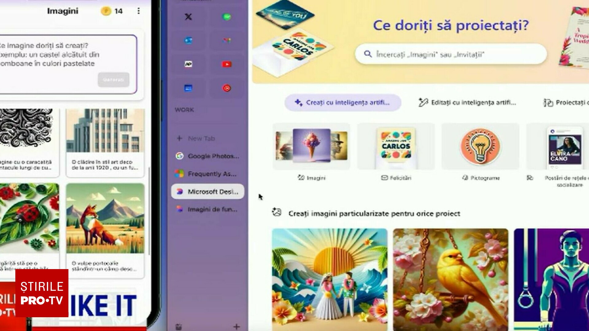 Microsoft a lansat o aplicație de generat imagini prin AI. Este ...