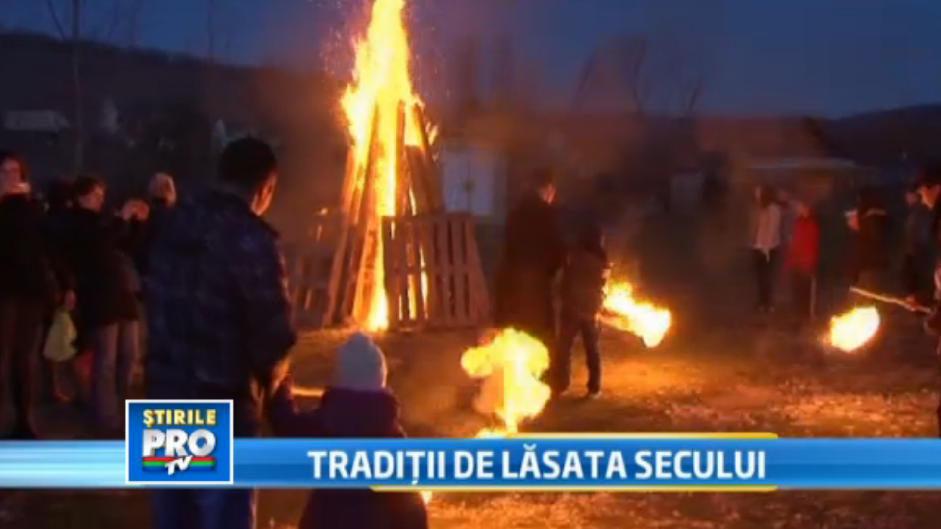 La Limba, in judetul Alba, s-a aprins cerul de Lasata Seculului ...