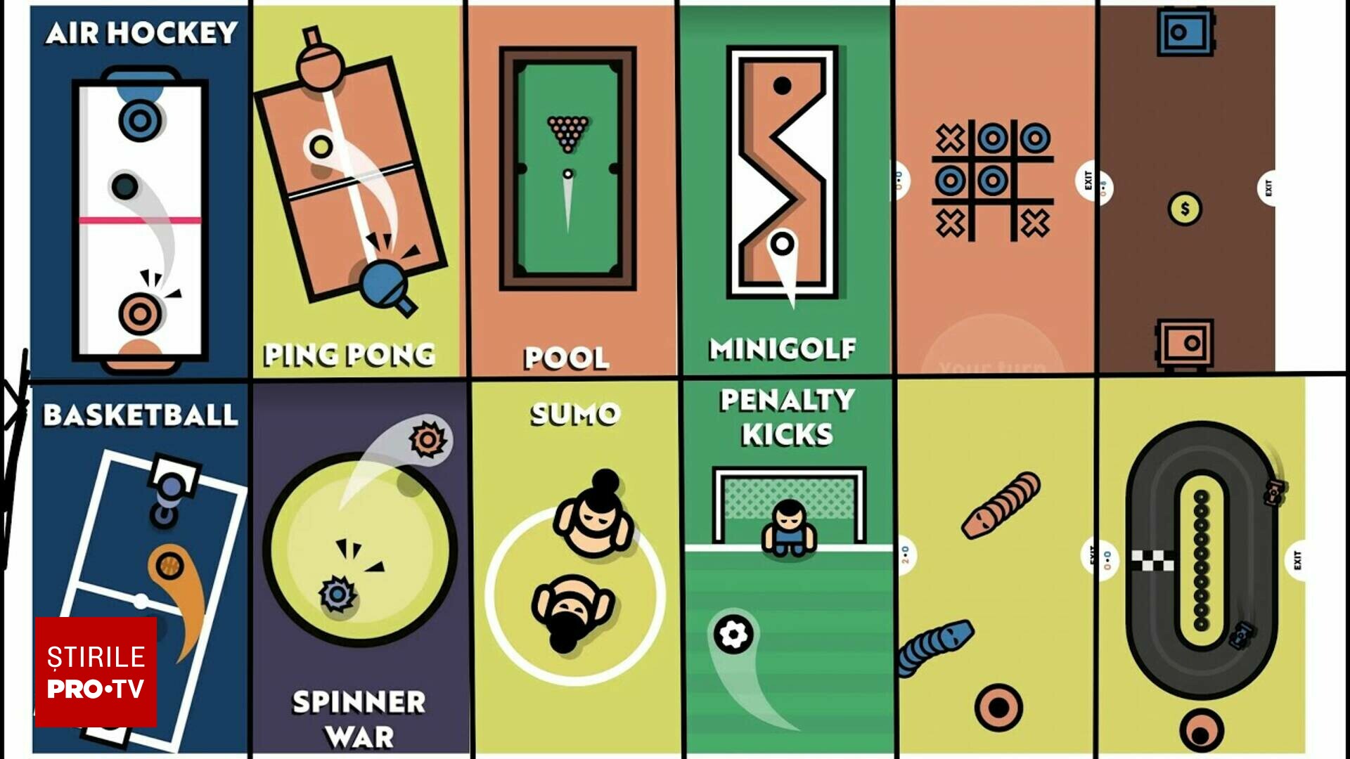 2 Player Games Challenge, o adevărată colecție de jocuri pentru mobil ...