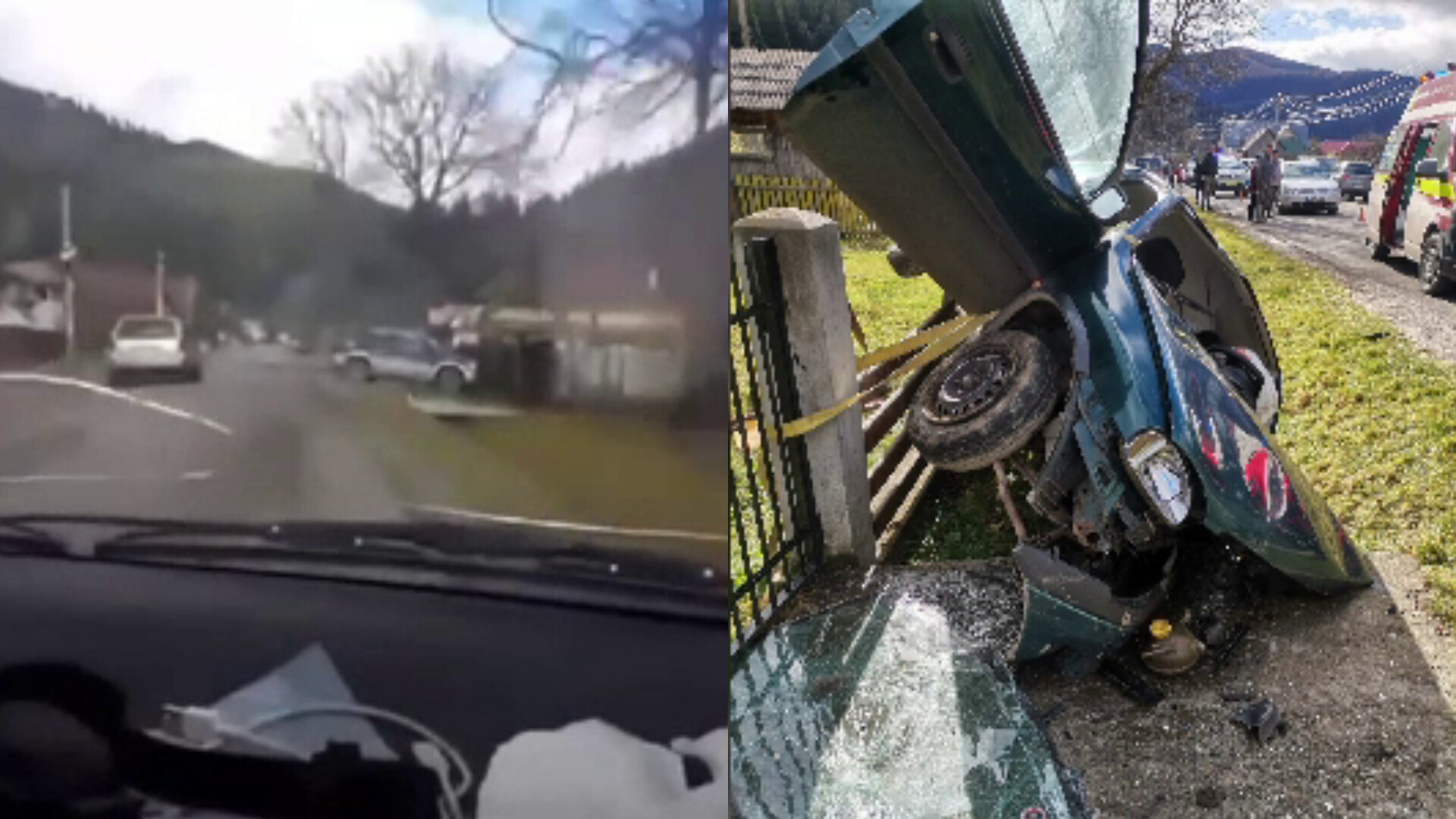 Momentul în care un bărbat moare într-un accident teribil, în Neamț. Transmitea LIVE pe o rețea ...