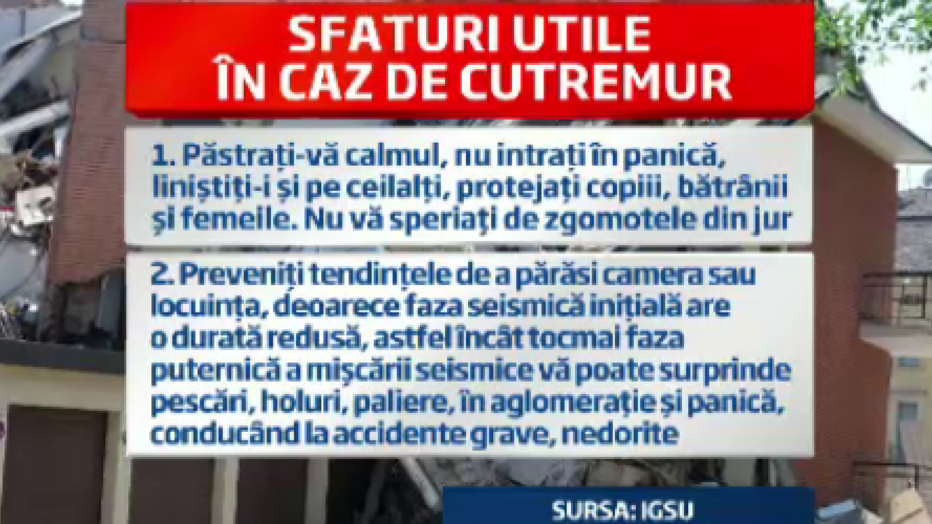 GHIDUL de supravietuire in cazul unui cutremur puternic. Scenariul de ...
