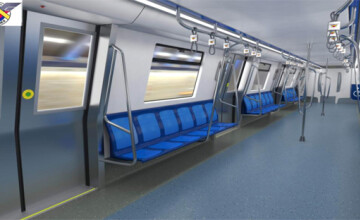 16 trenuri noi cumparate de Metrorex. Primele imagini cu noua garnitura ...